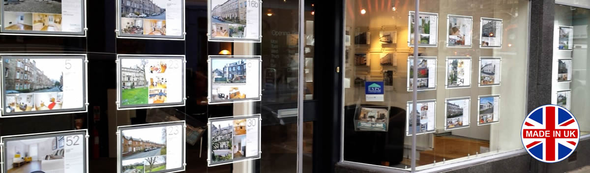 LED Light Pockets | LED Illuminated Window Displays White Light Display