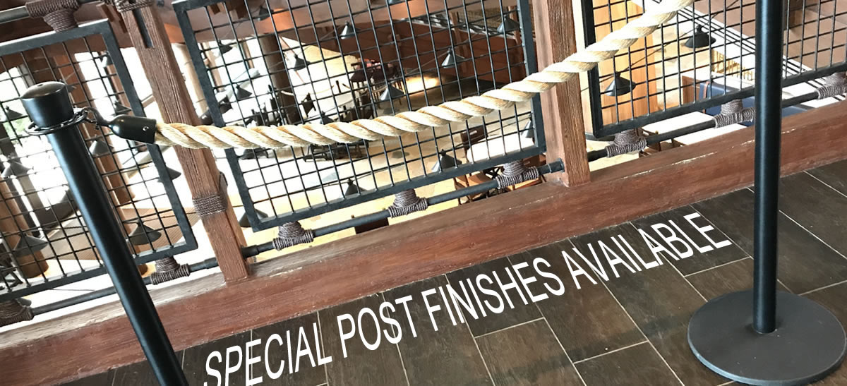 Traditional & Elegant Post and Rope Barriers | Next Day Delivery White ...