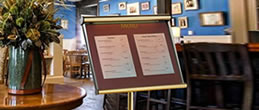 Buy Menu Display Stands for Inside and Outside Use White Light Display