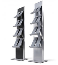 Buy Literature Dispensers | Brochure Holders & Stands White Light Display