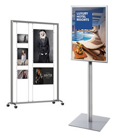 Buy Poster Display Frames | Wall Mounted & Freestanding White Light Display