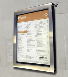 Menu Display Products | For Restaurants, Cafes and Bars White Light Display