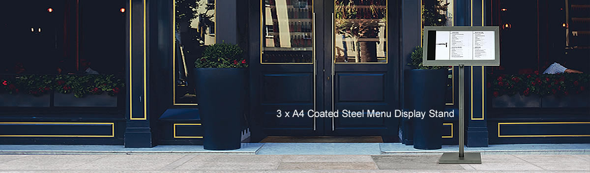 Buy Menu Display Stands for Inside and Outside Use White Light Display