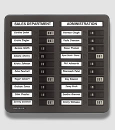 InDesign Staff In/Out Boards | High Quality | 10–40 Names White Light ...
