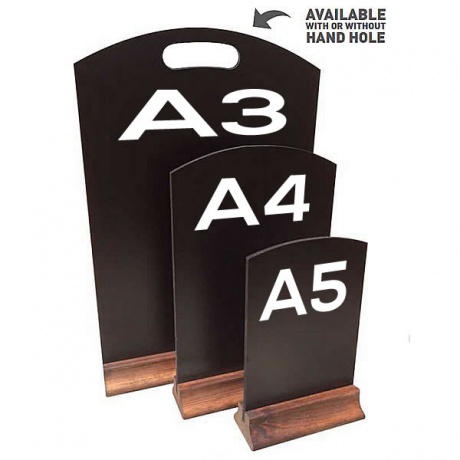 Buy Table Top Wooden Menu Blocks with 3mm Central Groove White Light ...