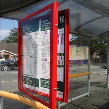 External Poster Display Frames | Outside Poster Holders White Light Display