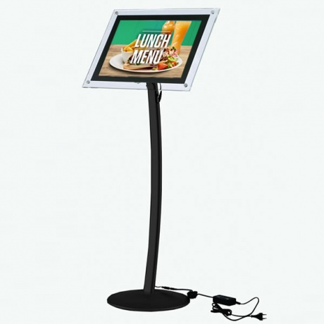Menu Stands for Inside and Out | Restaurant Menu Displays White Light ...
