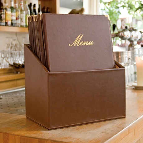 Menu Holders & Menu Covers White Light Display
