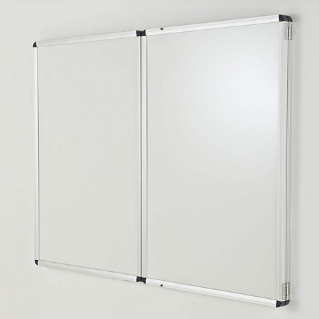Confidential Whiteboards | Lockable Folding Winged Boards White Light ...