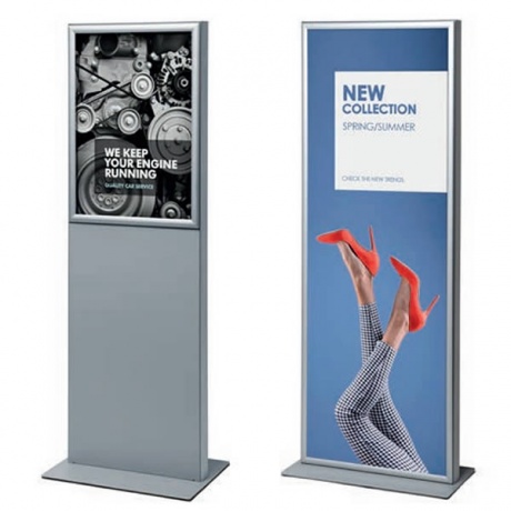 Freestanding Poster Display | Floor Standing Poster Frames White Light ...