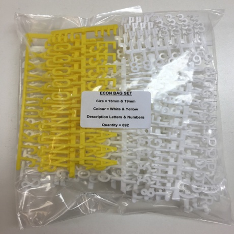 Peg Letter Boards | With Free 692 Set of Characters White Light Display