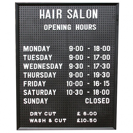 Peg Letter Boards | With Free 692 Set of Characters White Light Display