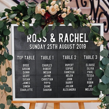 Peg Letter Menu Boards & Free Character Set White Light Display