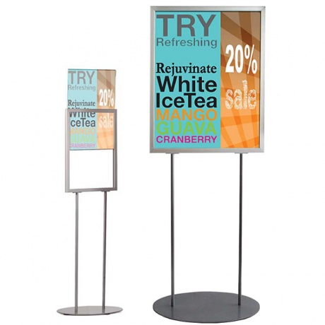Freestanding Poster Display | Floor Standing Poster Frames White Light ...