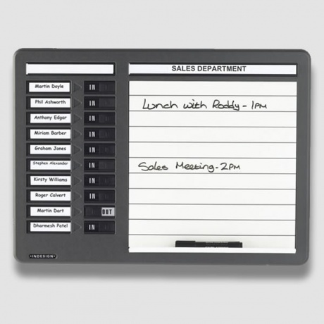 Indesign Staff In Out Boards | Attendance Boards White Light Display