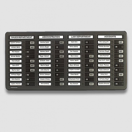 Indesign Staff In Out Boards | Attendance Boards White Light Display