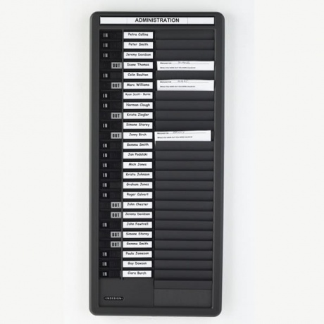 Indesign Staff In Out Boards | Attendance Boards White Light Display