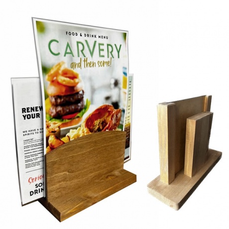 Menu Holders | Leaflet Holders | Low Online Prices White Light Display