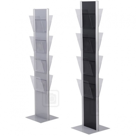 Floor Standing Brochure Stands | A4, A5 & DL Literature Displays White ...