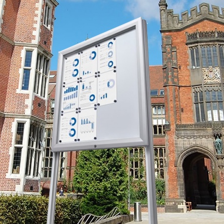 Post Mounted Noticeboards for All Budgets White Light Display