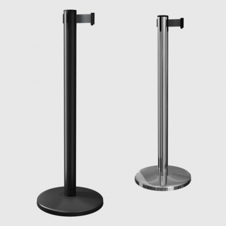 Retractable Belt Barriers | Best Prices White Light Display