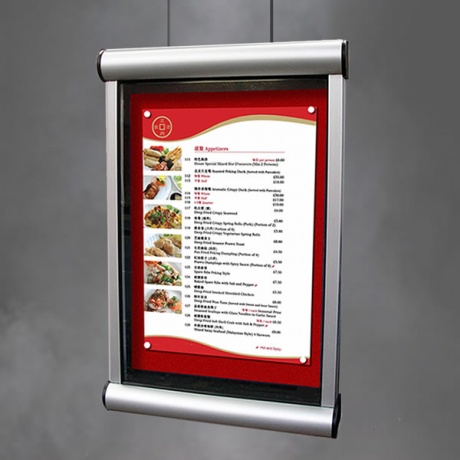 Buy Menu Display Cases for interior and exterior use White Light Display