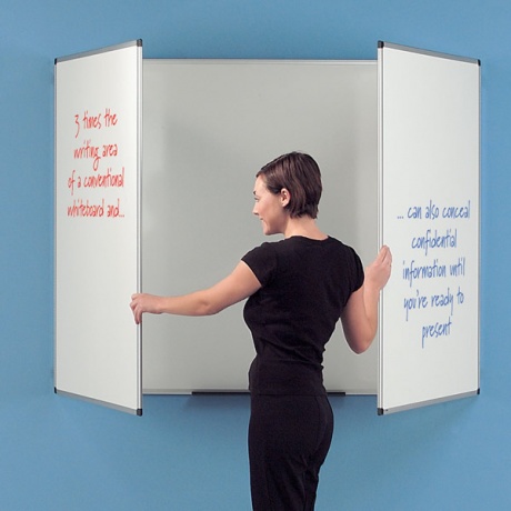 Lockable Confidential Magnetic Whiteboard White Light Display