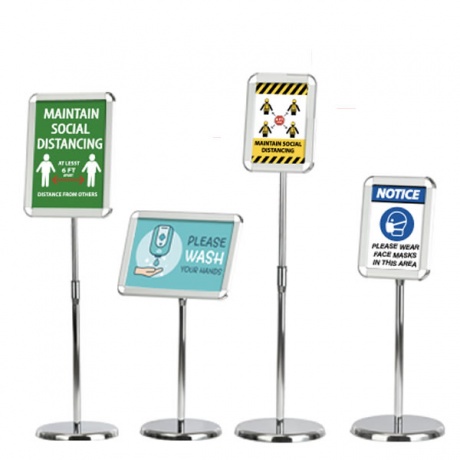 Menu Stands for Inside and Out | Restaurant Menu Displays White Light ...