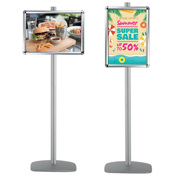 Height Adjustable Vertical Menu Board White Light Display
