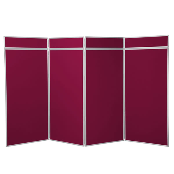 Floor Standing School Display with folding Panels White Light Display