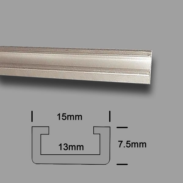 2 Metre Channel Fix to Floor or Ceiling - Great online Prices White ...