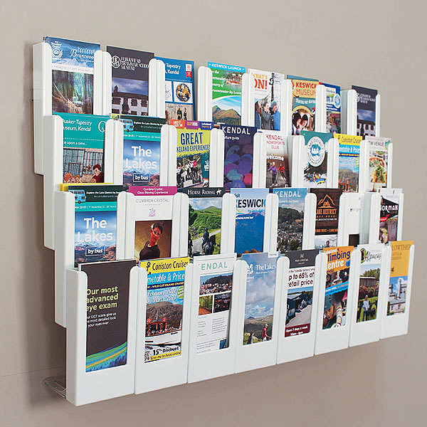 Buy Expanda-Stand Coloured Wall Mounted Literature Holders White Light ...