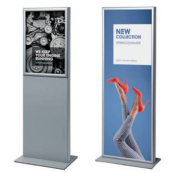 Doublesided Poster Totem | Sizes 2 x A1 and A2 Display Sizes White ...