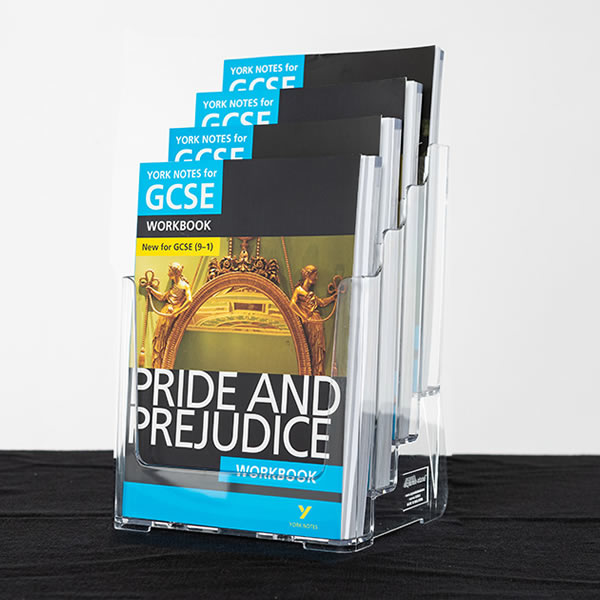 Table Top Expanda Stand Leaflet Dispenser in 4 Display Sizes White ...