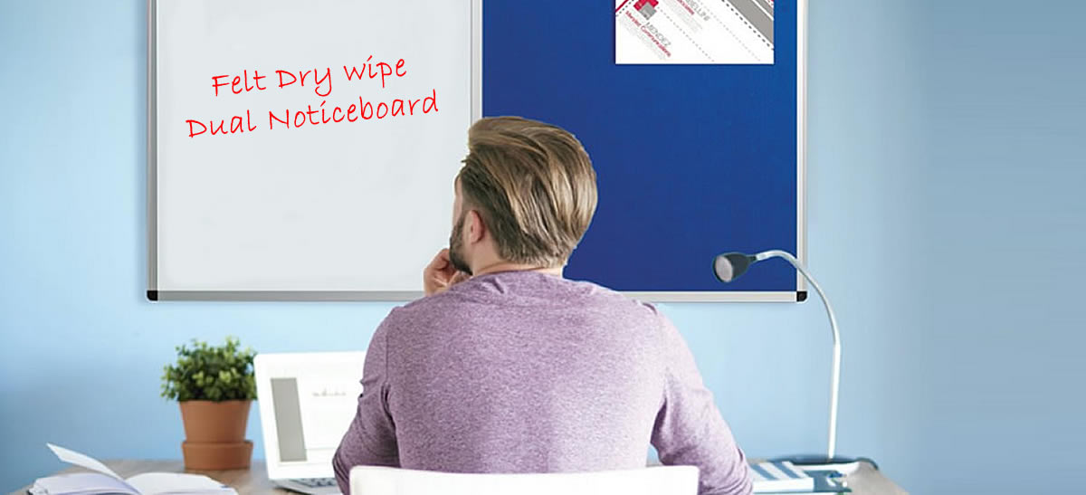 Combination Noticeboards - Superb Value White Light Display