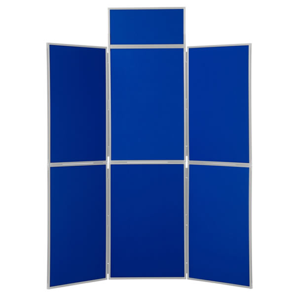 Floor Standing Folding Panel Display Kit with 6 Panels White Light Display