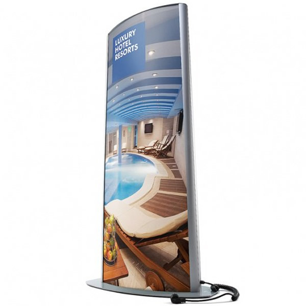 Convex Lightbox Totem | Double Sided Freestanding Lightbox White Light ...