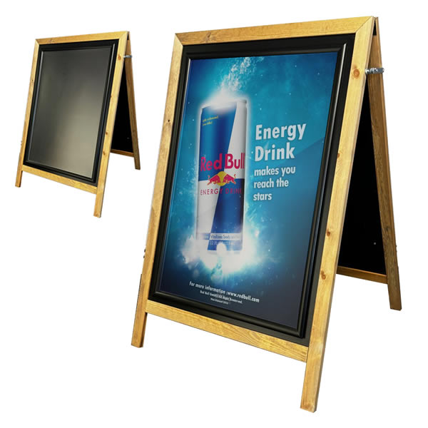 Buy Lightning A Board Chalkboard and Poster Holder White Light Display