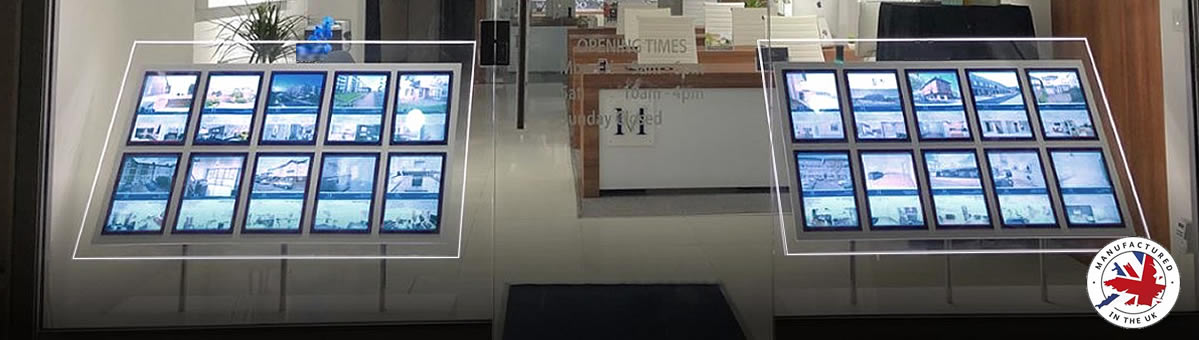 Freestanding LED Light Panels | Window Signage for Estate Agents ...