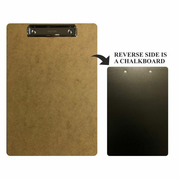 Dual use Menu Clipboard with Chalkboard to the Reverse White Light Display