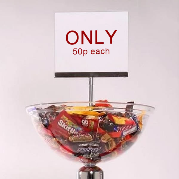 Display Bowl for Retractable Belt Barrier | Next Day Delivery White ...