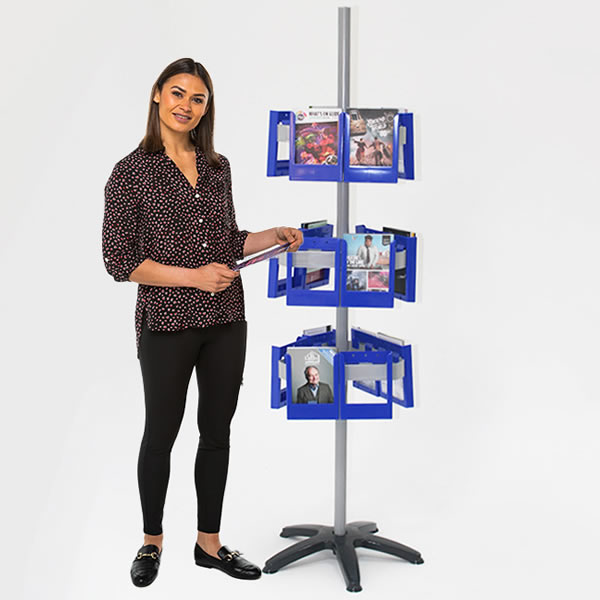 Colourful Carousel Revolving Brochure Stand - A4, A5 & 1/3 A4 (DL ...