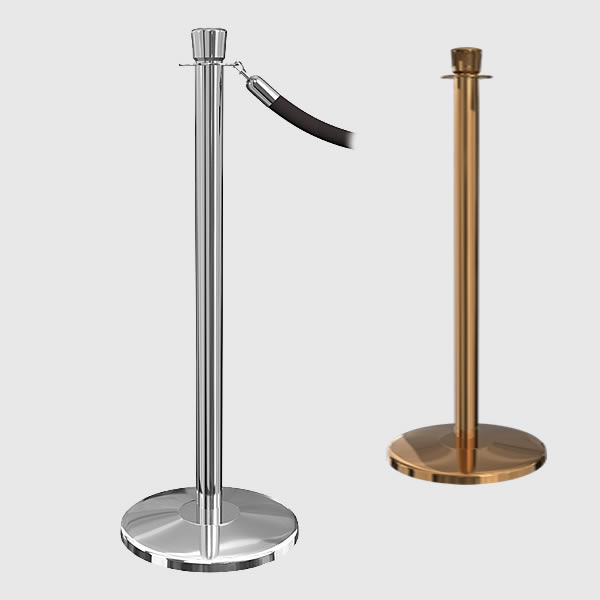 RopeMaster Crown Top Rope Barrier stanchion, Fast Delivery White Light ...