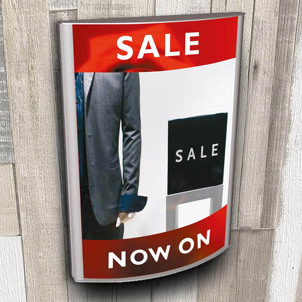 Convex Light Box Wall Mounted | A4 to A0 White Light Display