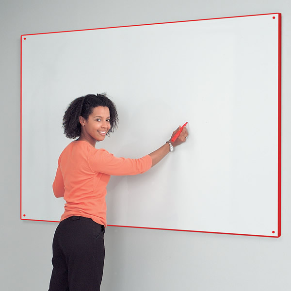 Coloured Edge Whiteboards | 6 Colours White Light Display