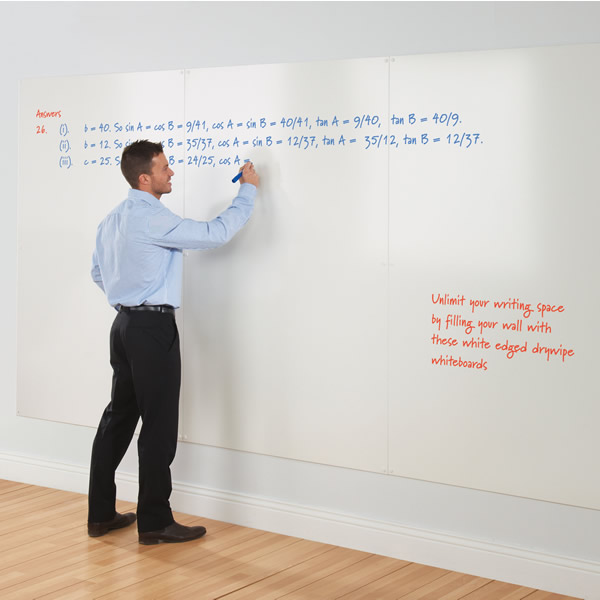 Whiteboard Wall | Continuous Whiteboard Wall White Light Display